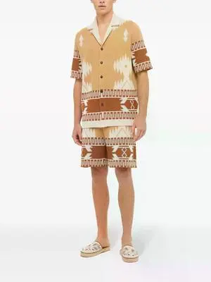 Alanui Icon Jacquard Piqué Shirt - Neutrals