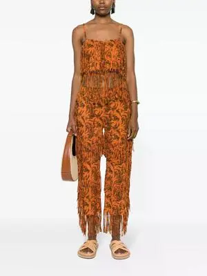 Alanui Monsoon Paisley-print Top