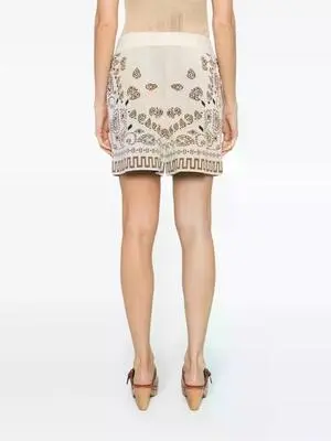 Alanui Bandana-jacquard Cotton-piqué Shorts
