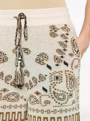 Alanui Bandana-jacquard Cotton-piqué Shorts