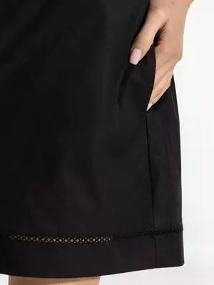 Theory Eyelet-detail Poplin Shorts