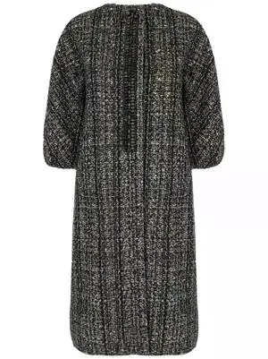 Max Mara Embroidered Coat - Black