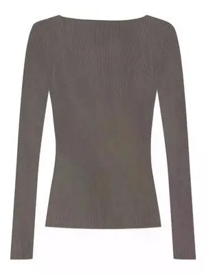 Rick Owens Rick Owens Ribbed Open-Back Sweater Neutrals