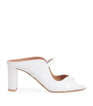 MALONE SOULIERS Leather Norah Heeled Sandals - White