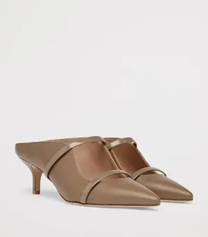 MALONE SOULIERS Leather Maureen Mules 45 - Neutral