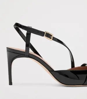 MALONE SOULIERS Patent Leather Valeria Slingback Pumps - Black
