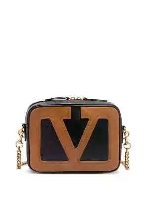 Valentino Garavani Viva Superstar V Logo Shoulder Bag - Black