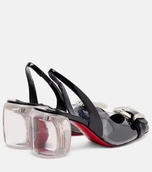 CHRISTIAN LOUBOUTIN Minny Bubble Sling 70 Slingback Pumps - Black