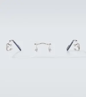 Cartier C De Eyeglasses - Silver