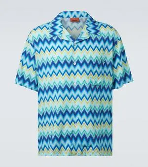 Missoni Zigzag Bowling Shirt - Blue