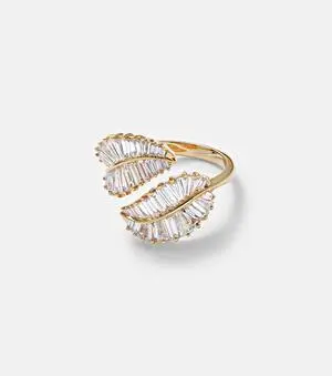 ANITA KO 18kt Yellow Diamond Palm Leaf Ring - Gold