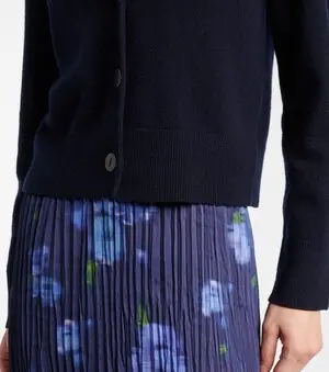 Vince Cropped Wool And Cashmere Cardigan