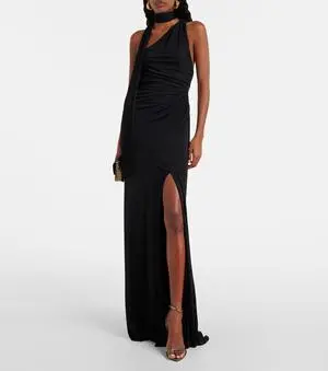 TOM FORD One-shoulder Gown With Scarf Detail