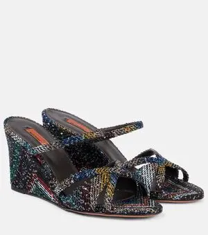 Missoni Sequined Wedge Sandals