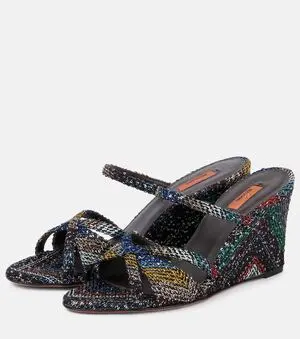 Missoni Sequined Wedge Sandals