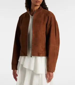 Alaïa Suede Zip-up Jacket