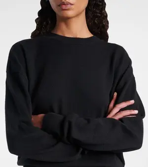 Saint Laurent Ribbed Cashmere Crewneck Sweater
