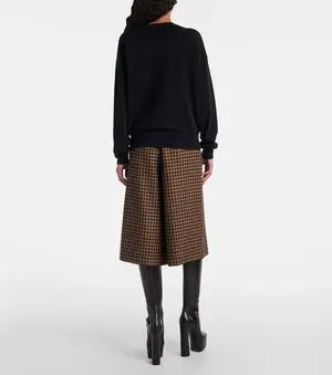 Saint Laurent Ribbed Cashmere Crewneck Sweater