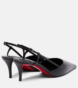 CHRISTIAN LOUBOUTIN Miss Z Sling 60 Leather Slingback Pumps