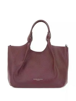 GIANNI CHIARINI Leather Tote Bag - Red