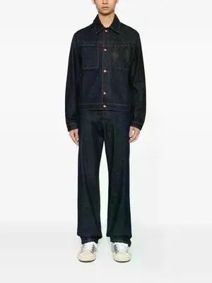 Casablanca Embroidered Logo Denim Jacket