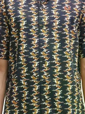 Fred Perry Camp-collar Patterned Shirt