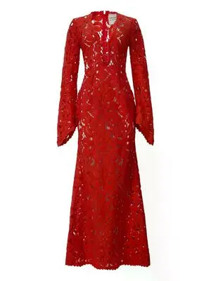 MOOS STUDIO Flame Bloom Dress - Red