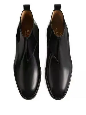Valentino Garavani Vlogo Signature Calfskin Chelsea Boots - Black