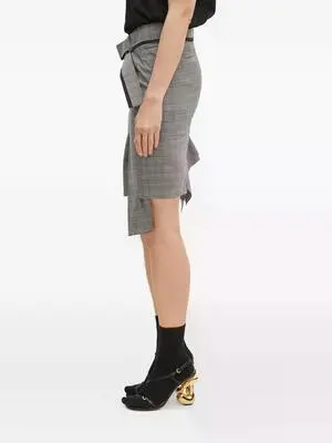 Ottolinger Belted Check-print Skirt