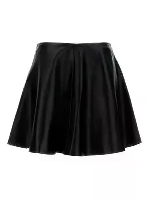 HAIKURE Leather Pleated Skirt - Black