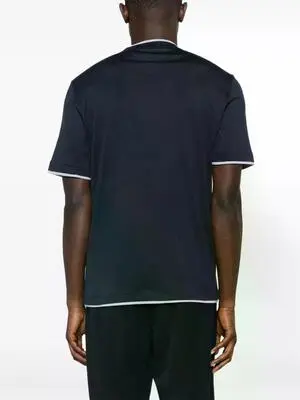 Brunello Cucinelli Layered-effect Jerseyt-shirt - Blue