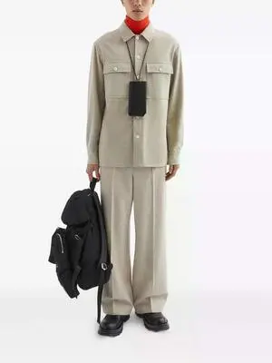 JIL SANDER Tailored Wool Flannel Trousers