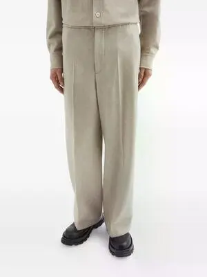 JIL SANDER Tailored Wool Flannel Trousers
