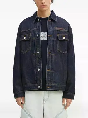 BILLIONAIRE BOYS CLUB Embroidered Denim Jacket - Blue