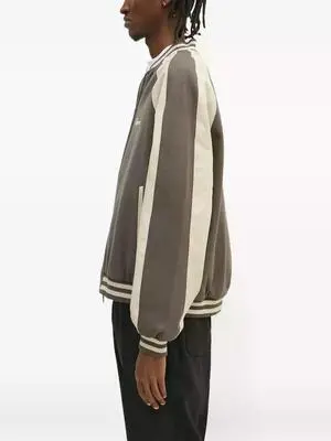 REPRESENT Varsity Jacket With Contrasting Panelling And Embroidered Logo