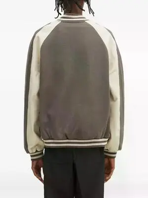 REPRESENT Varsity Jacket With Contrasting Panelling And Embroidered Logo