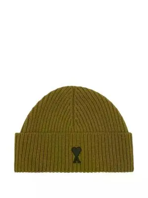 AMI Paris Wool Beanie - Green