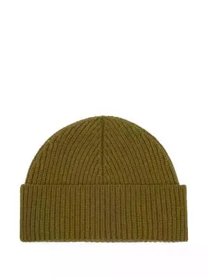AMI Paris De Coeur Wool Beanie - Green