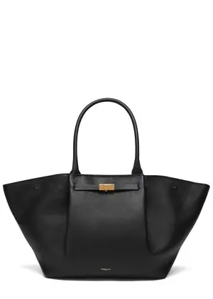 DEMELLIER Grained Leather Tote - Black