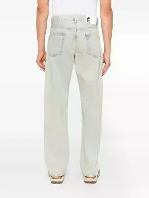 Études Studio Bleach Straight Leg Jeans With Ring Detail