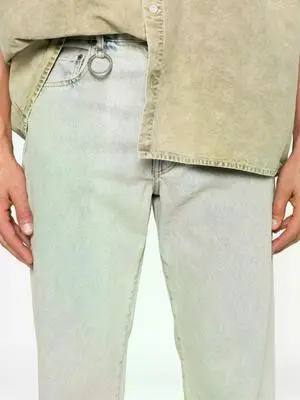 Études Studio Bleach Straight Leg Jeans With Ring Detail