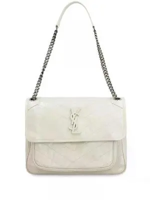 Saint Laurent Medium Niki Shoulder Bag - Neutrals