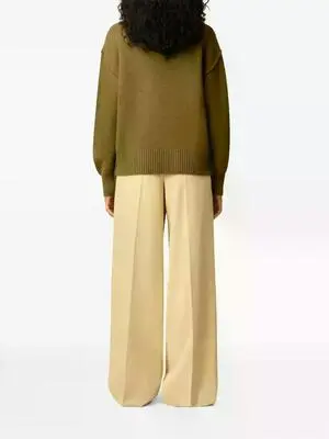 AMI Paris De Coeur Funnel Neck Sweater - Green