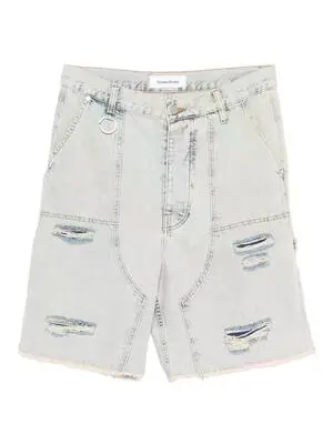 Études Studio Distressed Carpenter Shorts - Blue