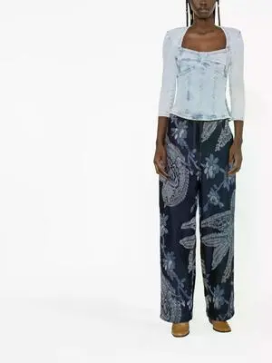 Isabel Marant Étoile Vanio Denim Corset Top