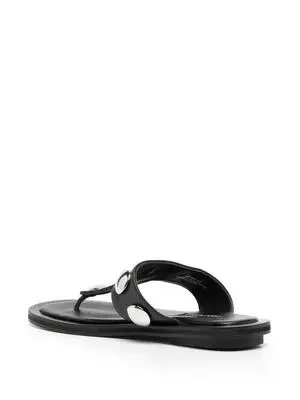 Senso Anna Sandals With Silver Tone Embellishments - Black