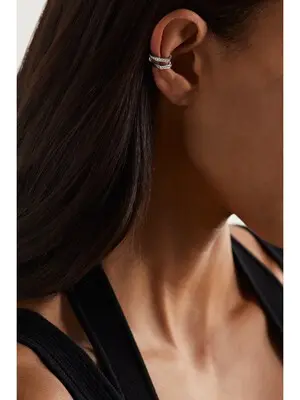 REPOSSI 18 Karat White Gold Diamond Ear Cuff