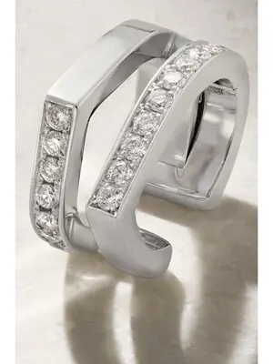 REPOSSI 18 Karat White Gold Diamond Ear Cuff