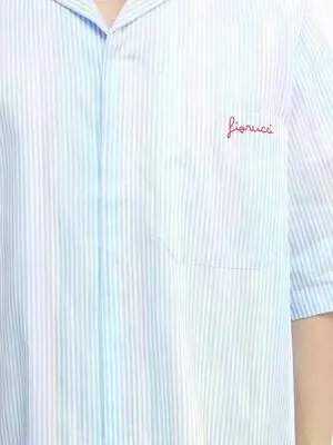 Fiorucci Striped Embroidered Shirt