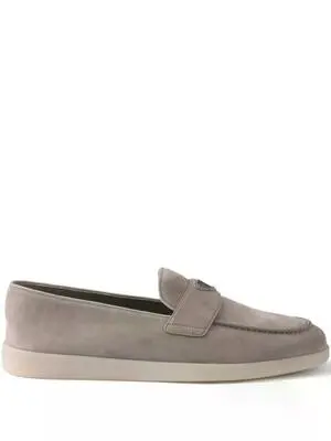 Prada Suede Loafers - Grey
